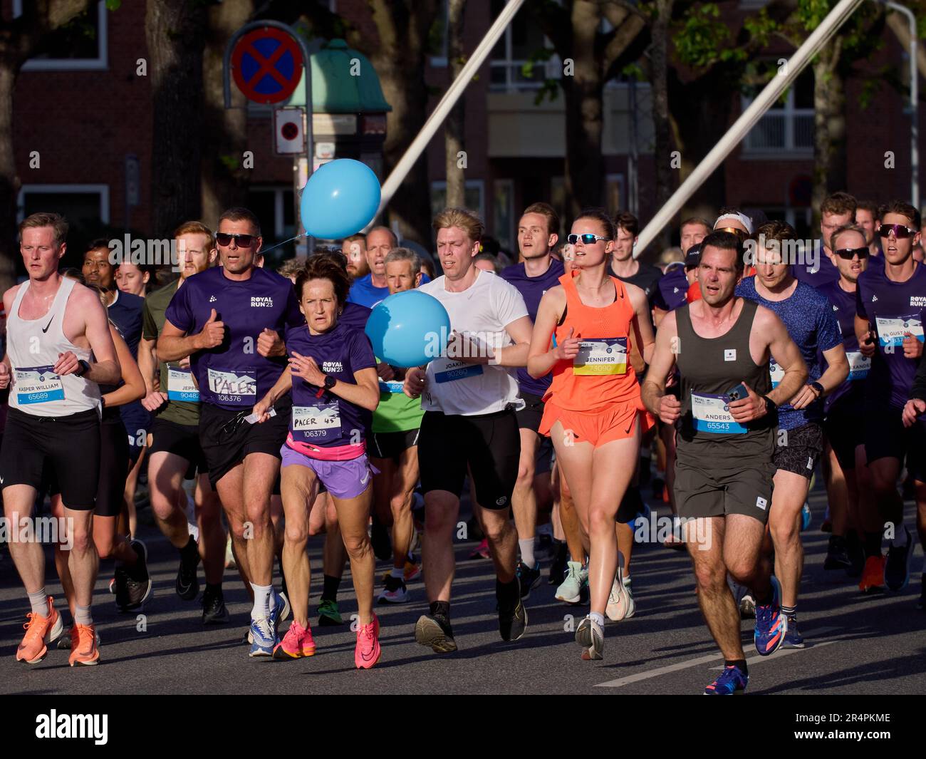Royal run 2023 10K route in Copenhagen Stock Photo - Alamy