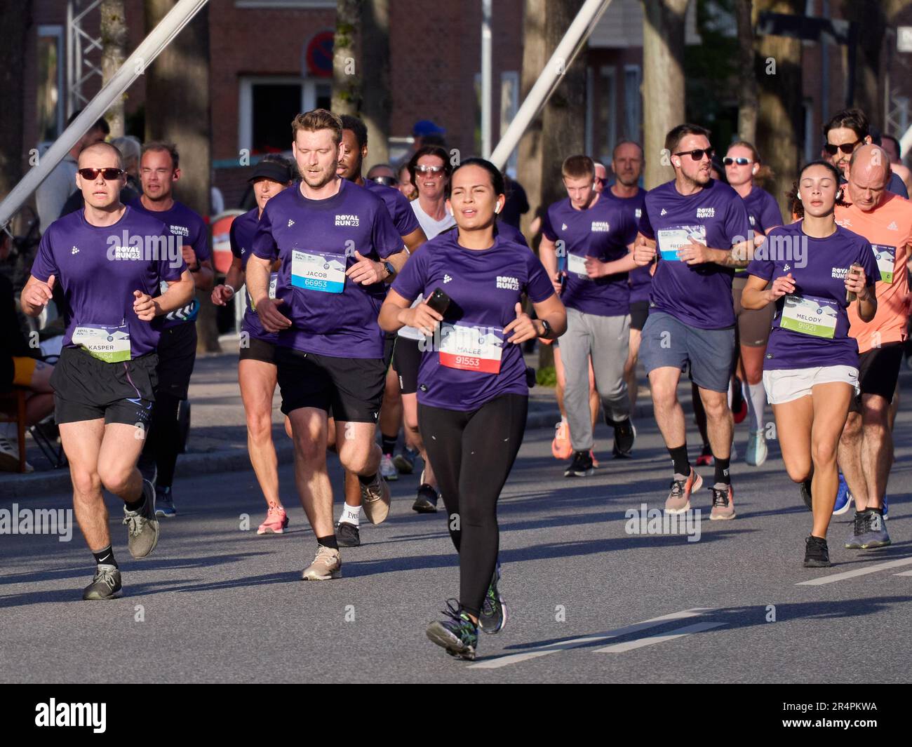 Royal run 2023 10K route in Copenhagen Stock Photo - Alamy
