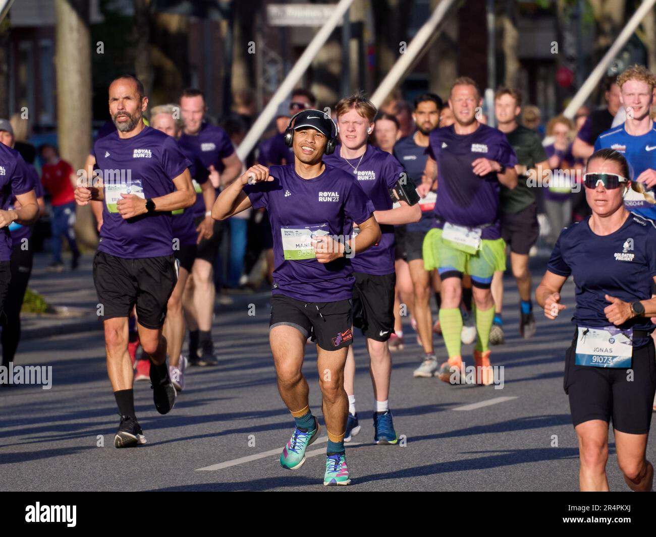 Royal run 2023 10K route in Copenhagen Stock Photo - Alamy
