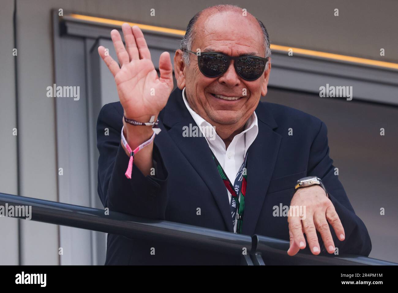 Monte Carlo, Monaco. 28th May, 2023. Antonio Perez Garibay, the father of Sergio Perez, is seen ...