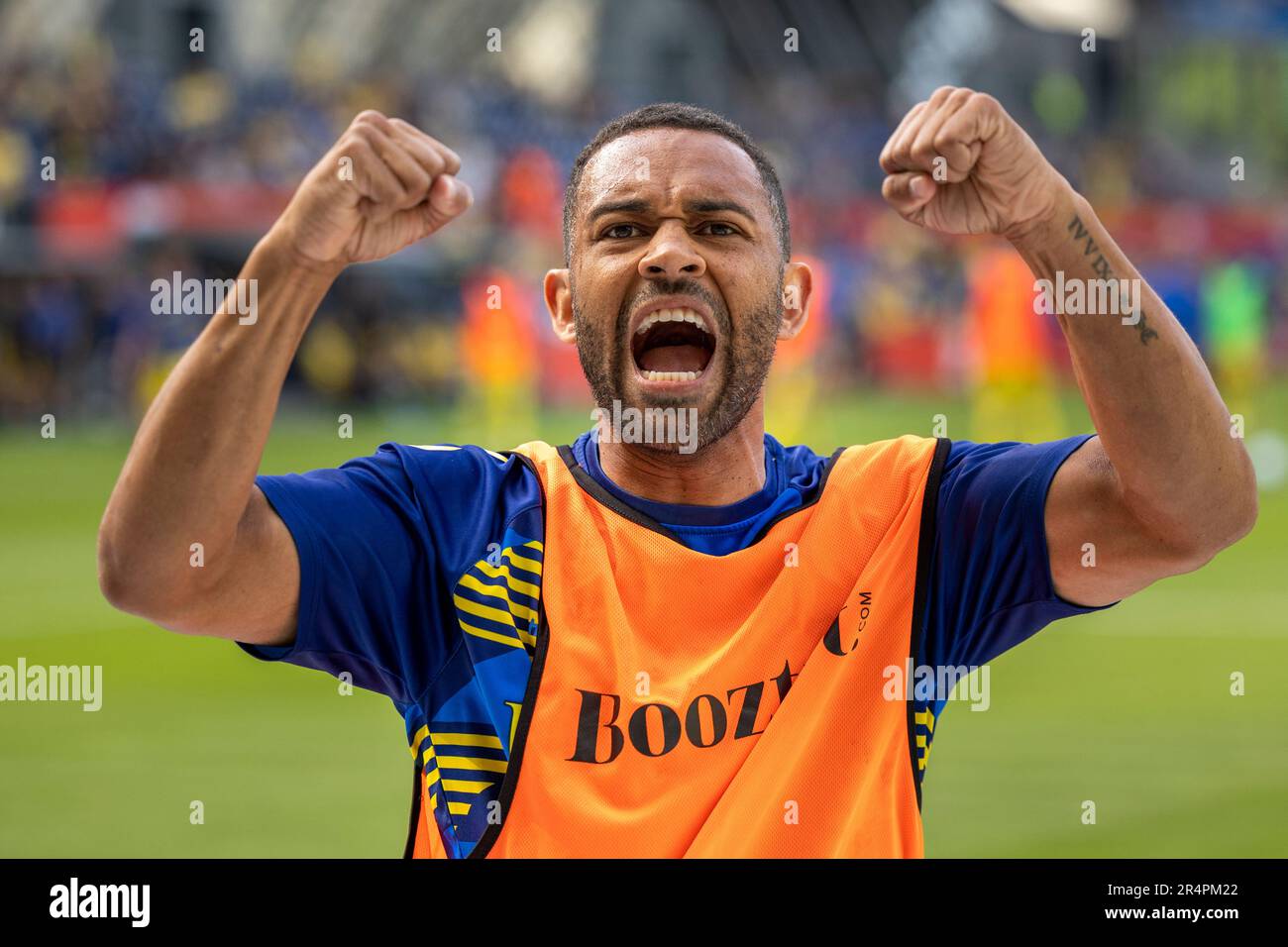 Broendby, Denmark. 29th May, 2023. Kevin Mensah of Broendby IF seen ... Broendby, Denmark. 29th May, 2023. Kevin Mensah of Broendby IF seen ...