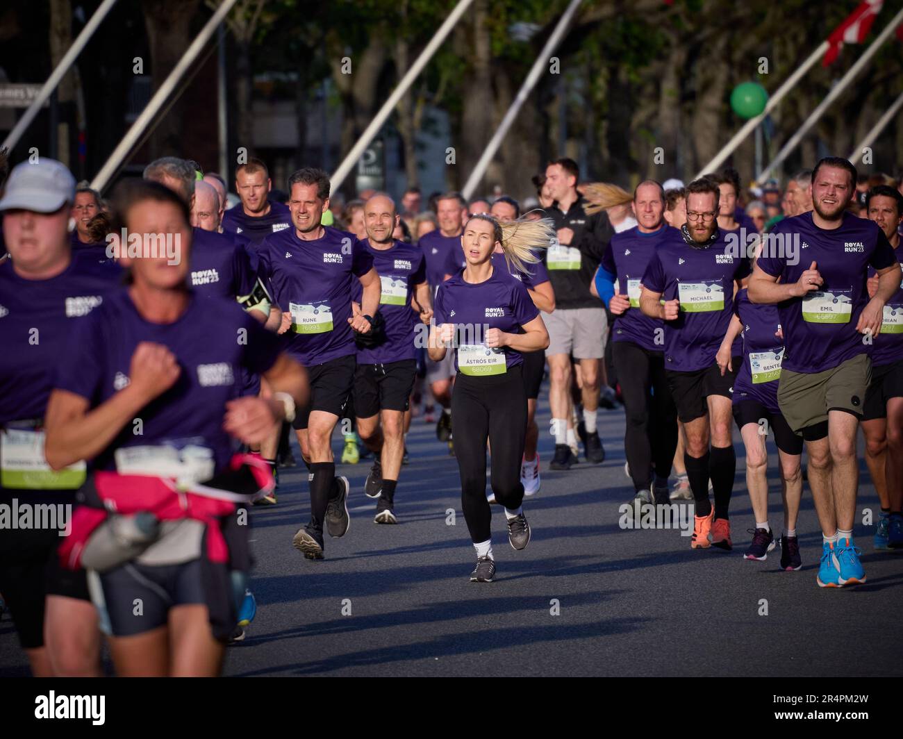 Royal run 2023 10K route in Copenhagen Stock Photo - Alamy