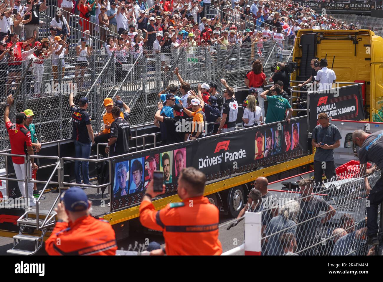 Monte Carlo, Monaco. 28th May, 2023. F1 drivers are seen during the ...
