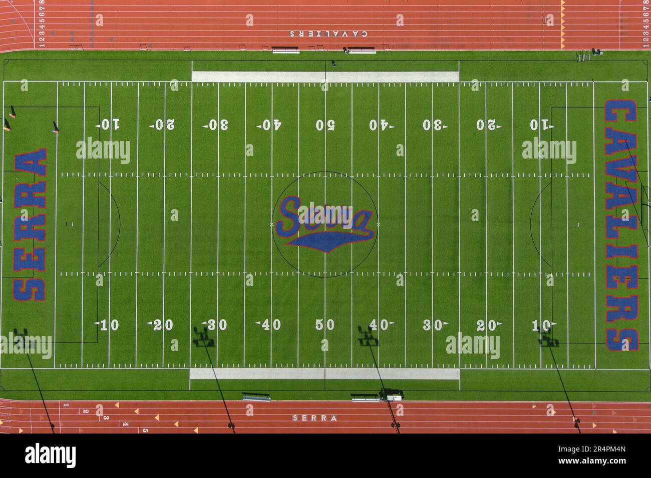 Gardena, United States. 09th Apr, 2023. A general overall aerial view ...