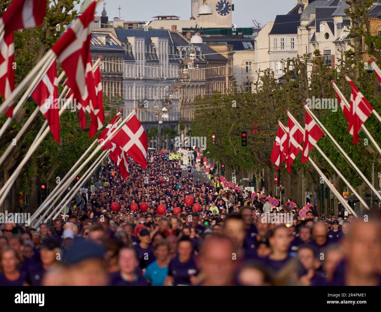 Royal run 2023 10K route in Copenhagen Stock Photo - Alamy