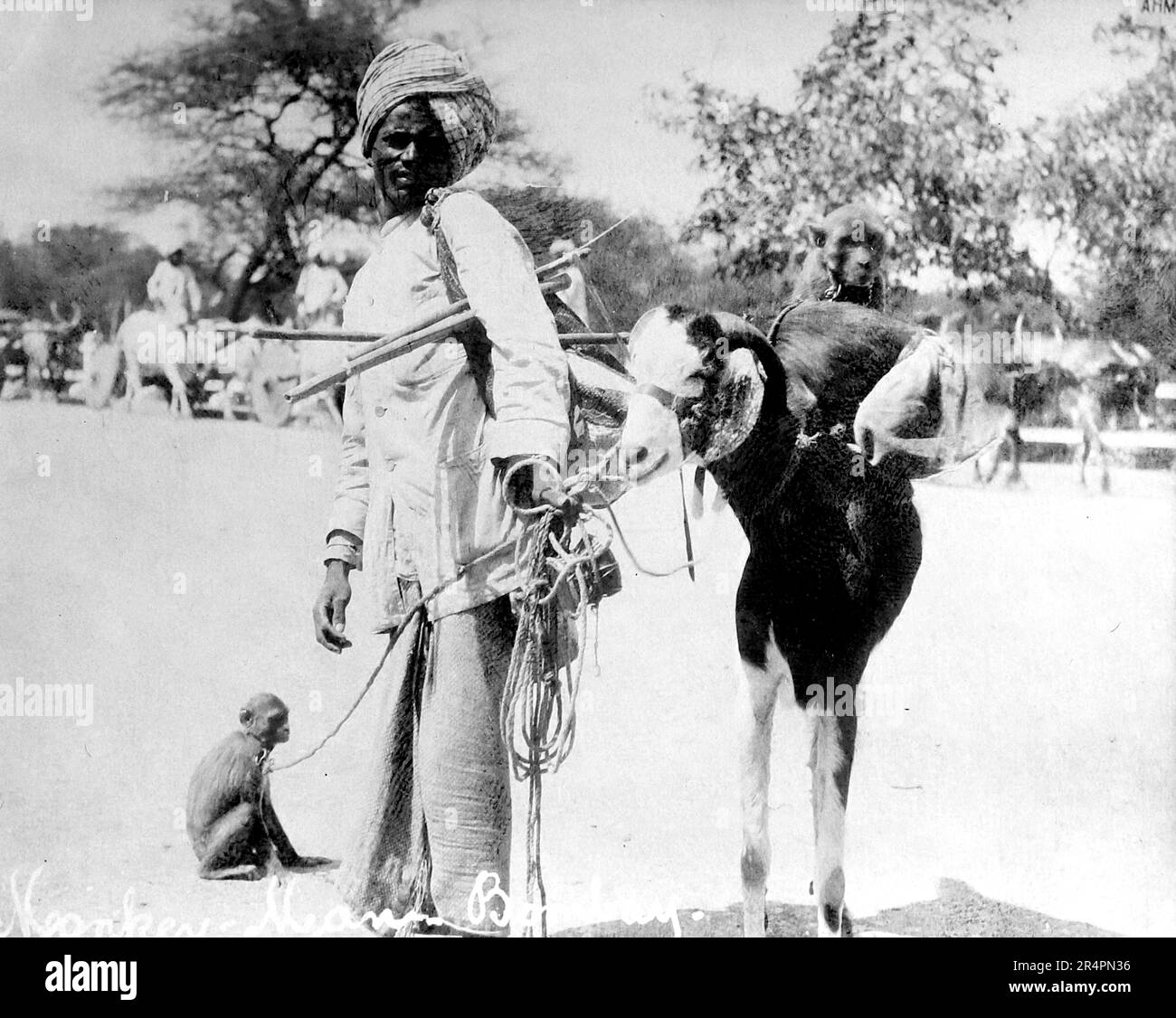 Southern India, parts of which are now known as Pakistan: A “monkey man ...