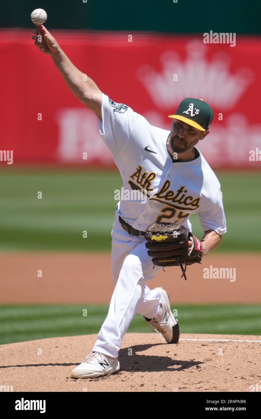 Oakland Athletics pitcher Austin Pruitt against the Houston Astros ...