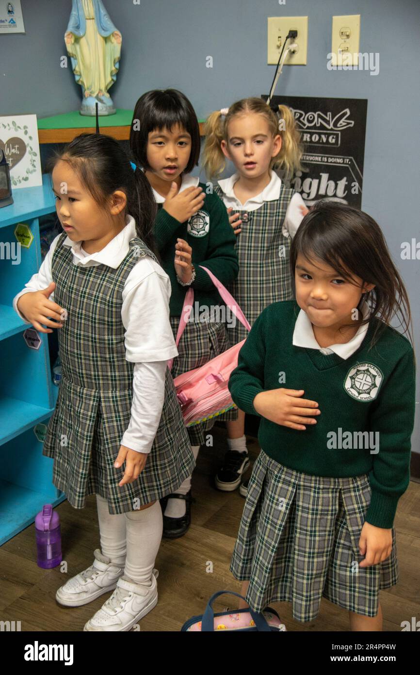 American Catholic School Uniform Catholic School Uniform Hi Res Stock