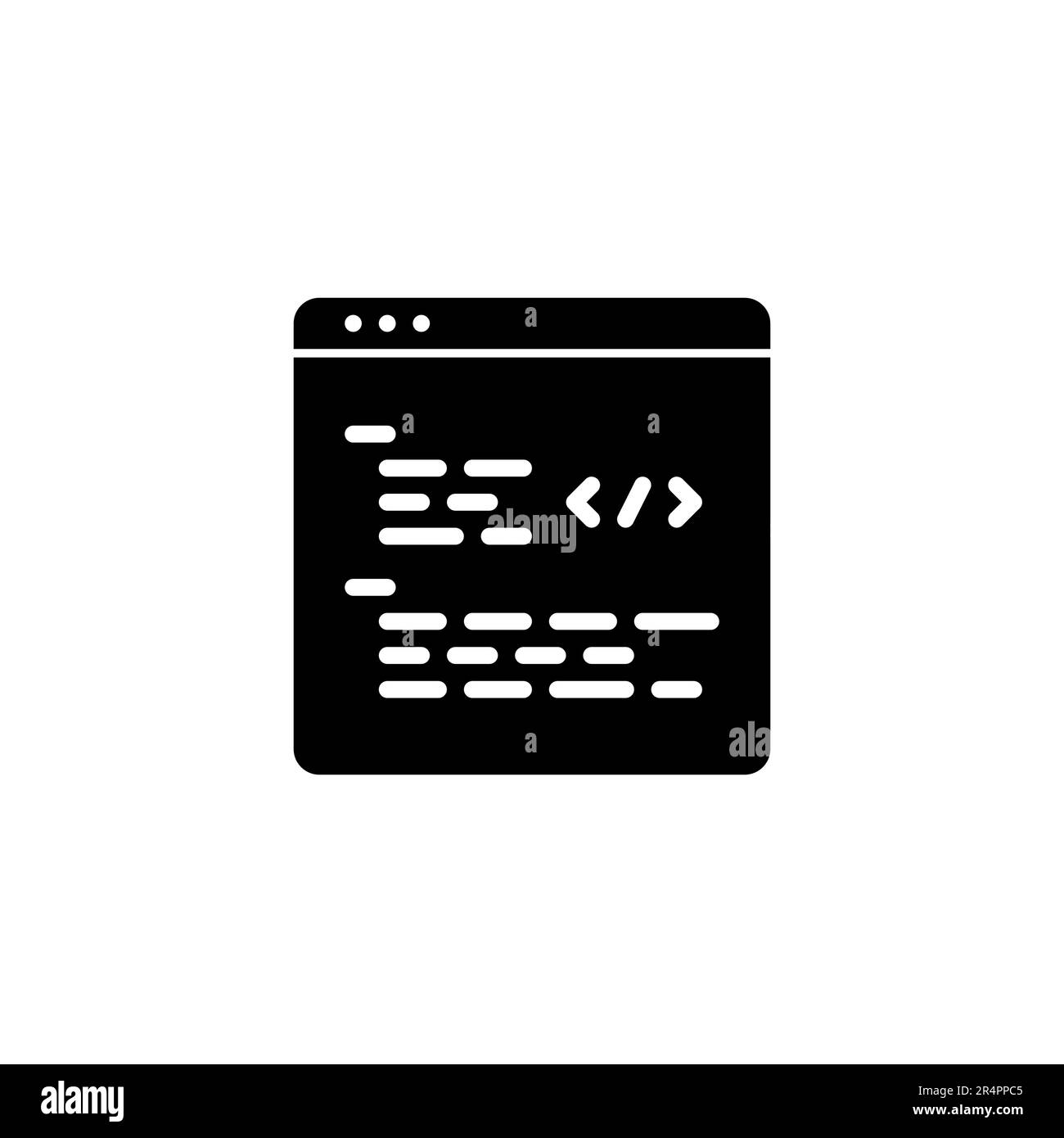 Coding app logo Black and White Stock Photos & Images - Alamy