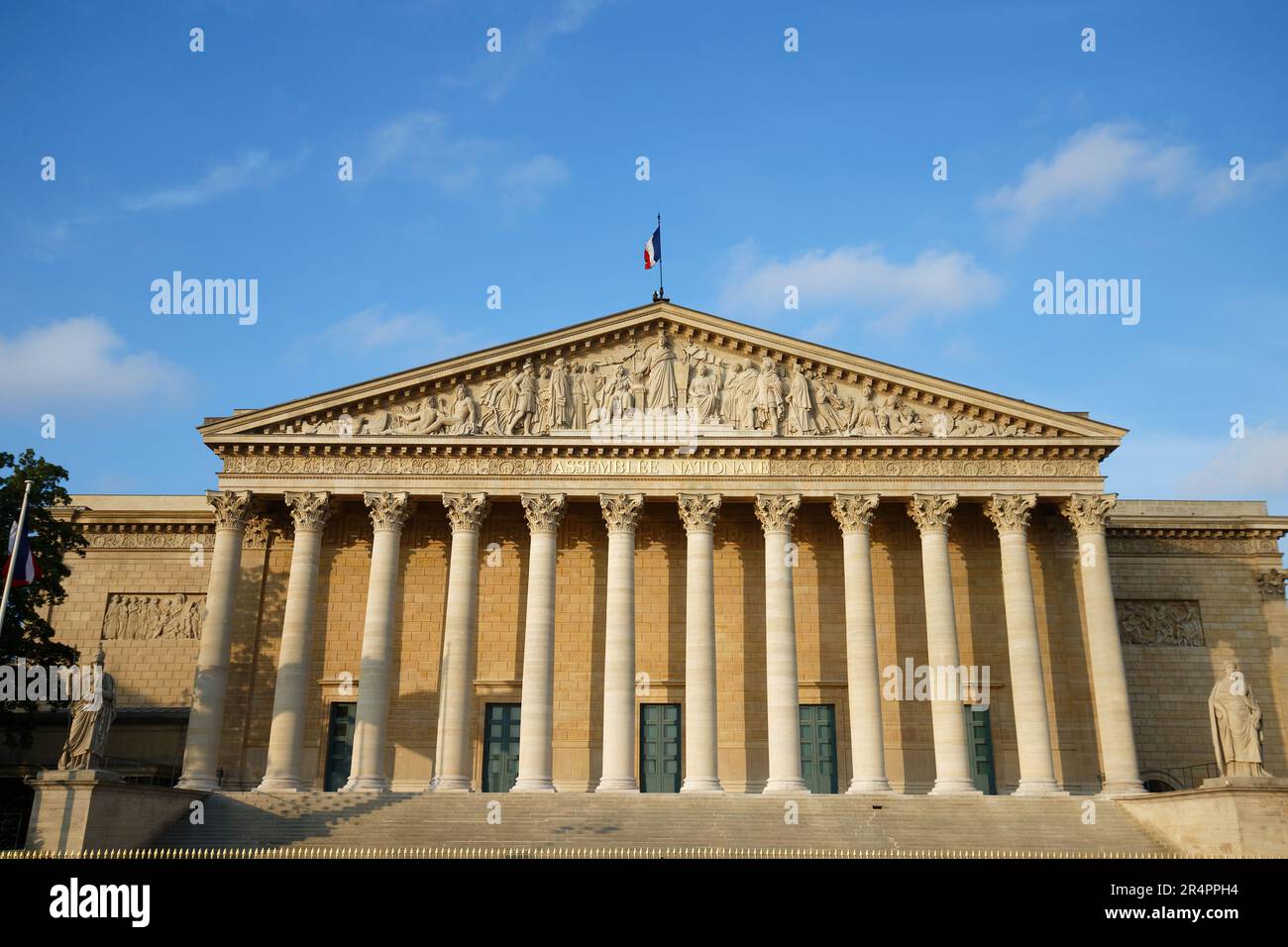 The French national Assembly- Bourbon palace , Paris, France Stock ...