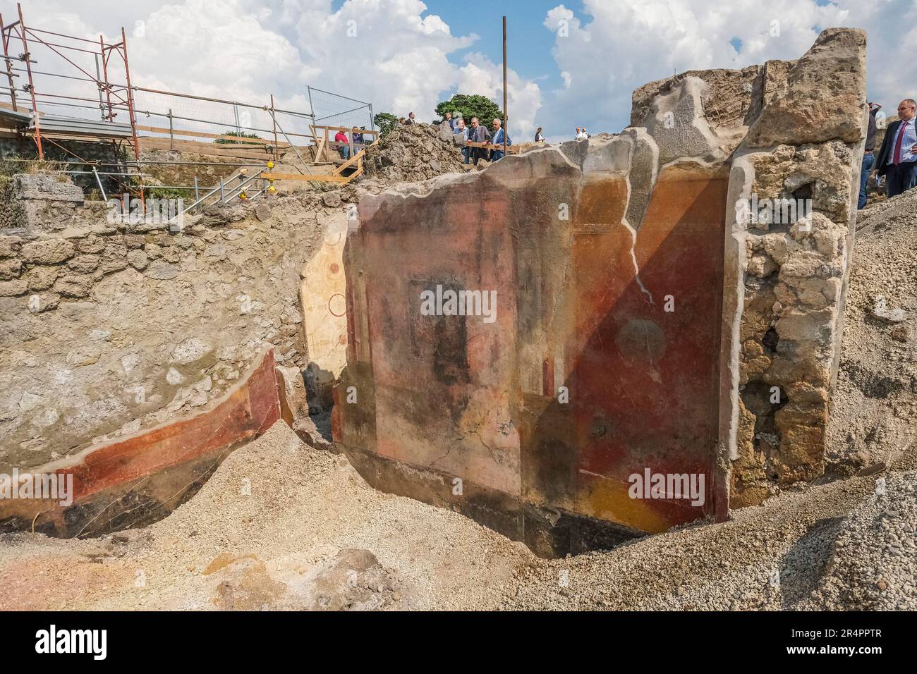 walls frescoed with mythological scenes near an atrium, notably Apollo ...