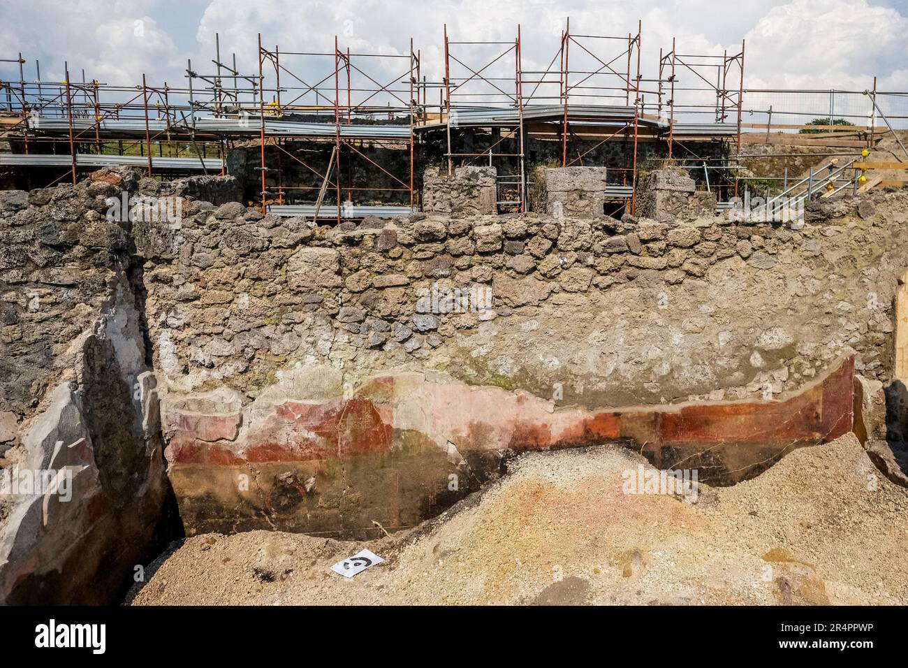 walls frescoed with mythological scenes near an atrium, notably Apollo ...