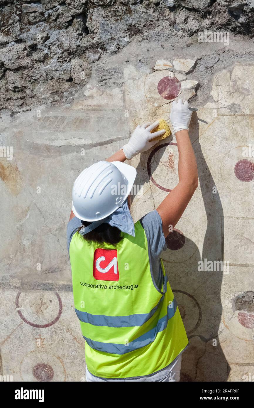 walls frescoed with mythological scenes near an atrium, notably Apollo ...