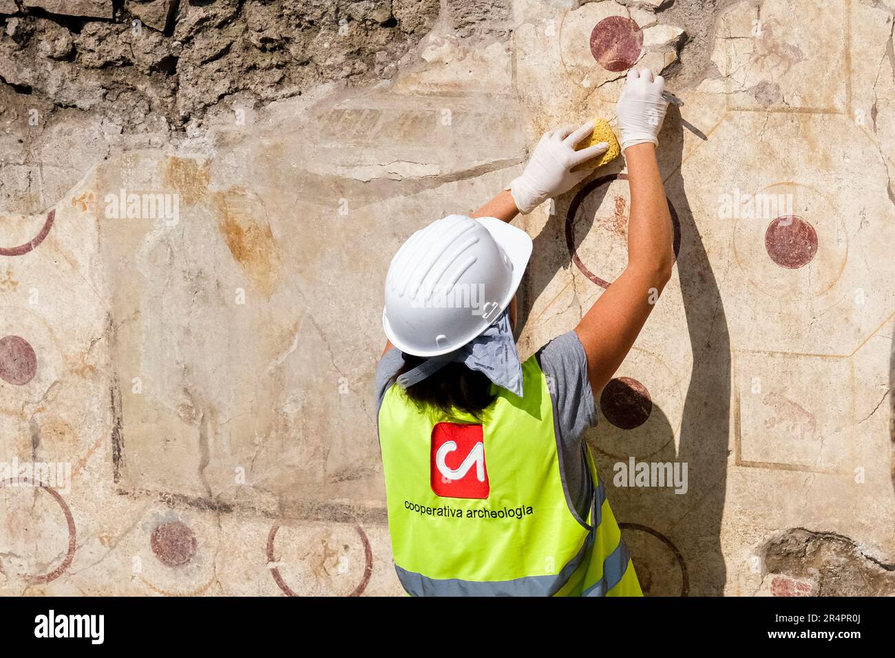 walls frescoed with mythological scenes near an atrium, notably Apollo ...