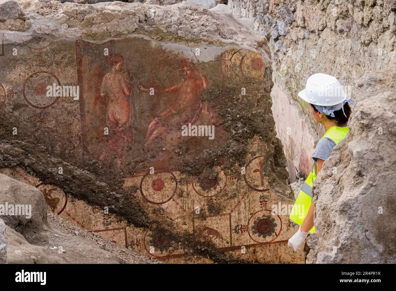 walls frescoed with mythological scenes near an atrium, notably Apollo ...