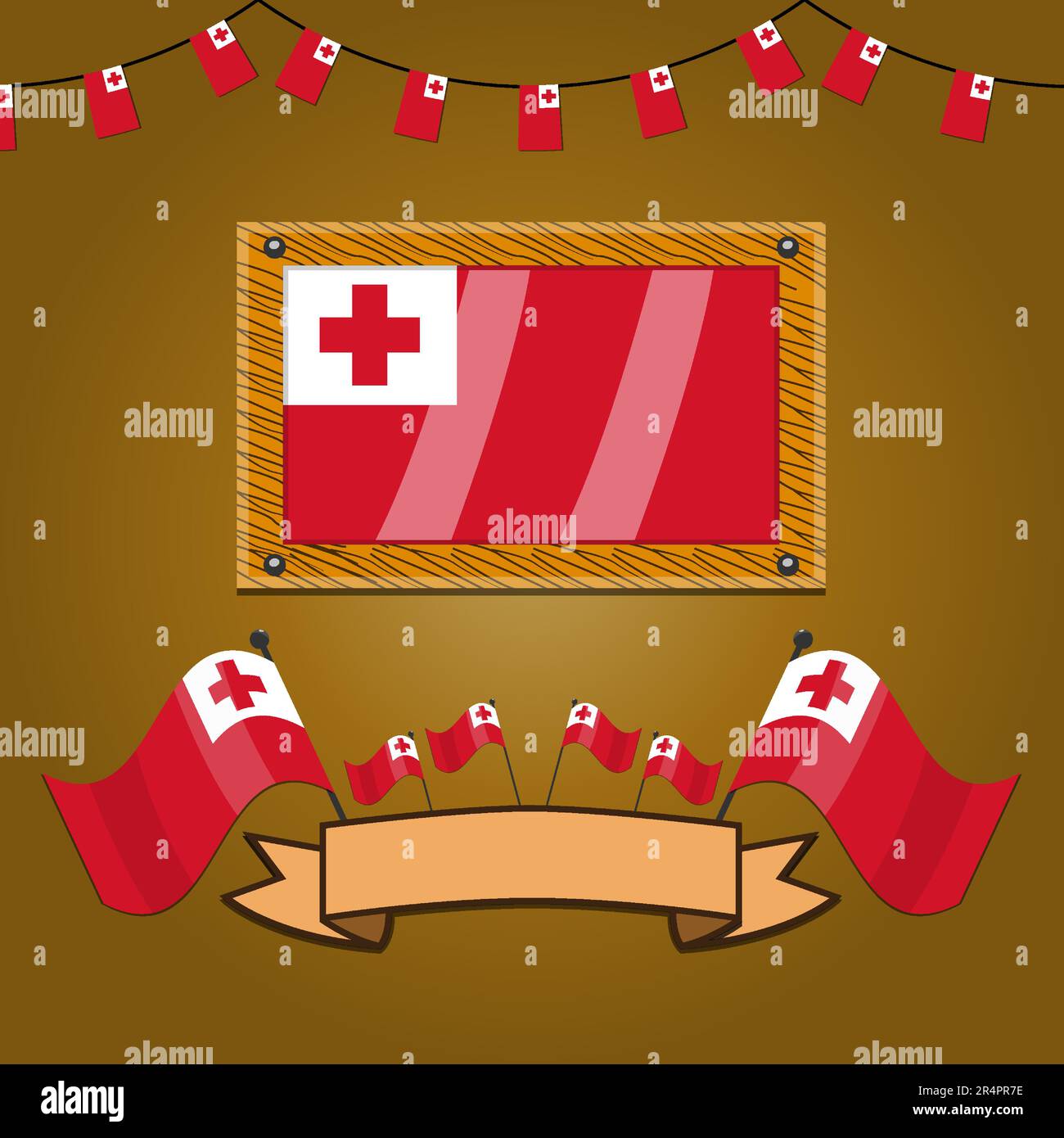 Tonga flag vector hi-res stock photography and images - Alamy