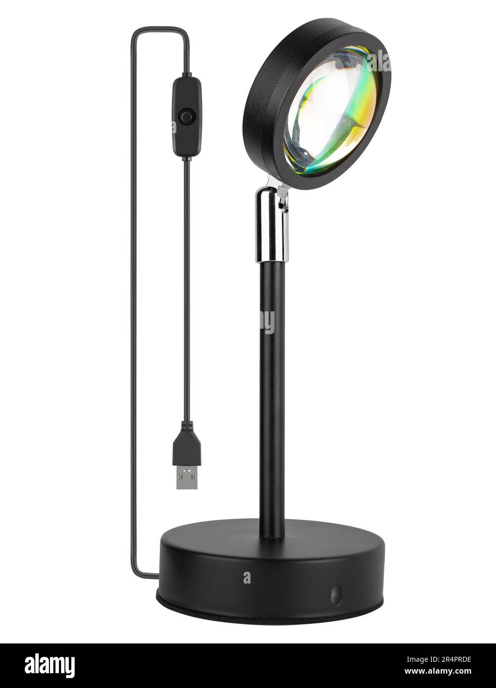 LED spotlight with lens on white background in insulation Stock Photo ...