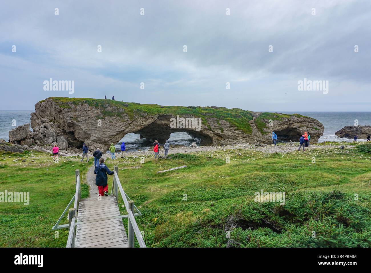 Newfoundland, Canada: The Arches Provincial Park, rock formations ...