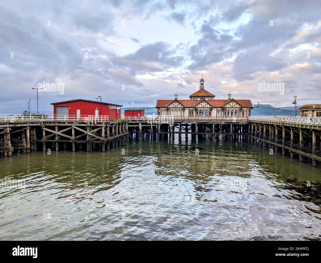 Buildings on the Victorian Pier at Dunoon, Scotland Stock Photo - Alamy