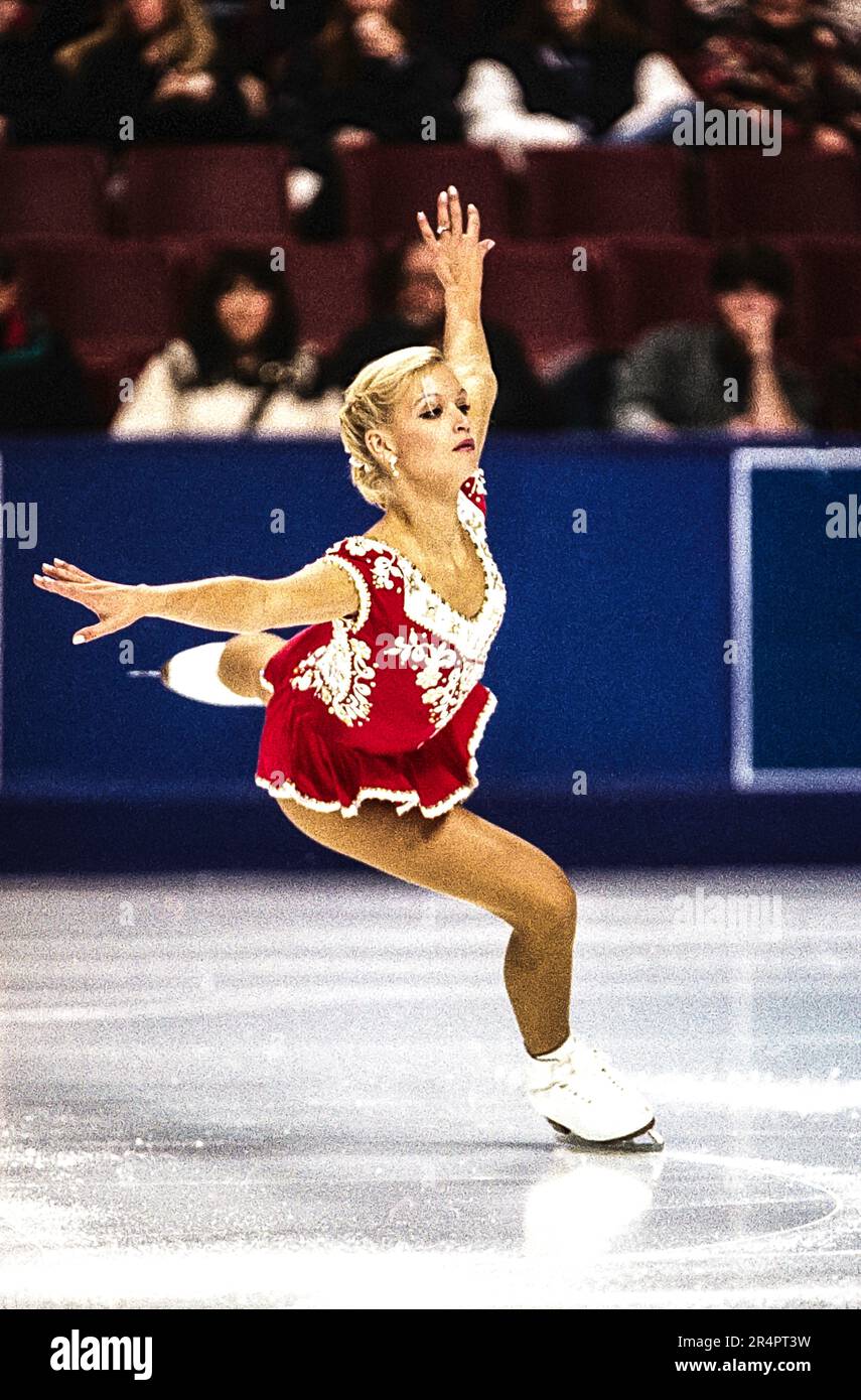 Nicole Bobek at the 1996 USPS Pro-Am Challenge figure Skating Stock ...