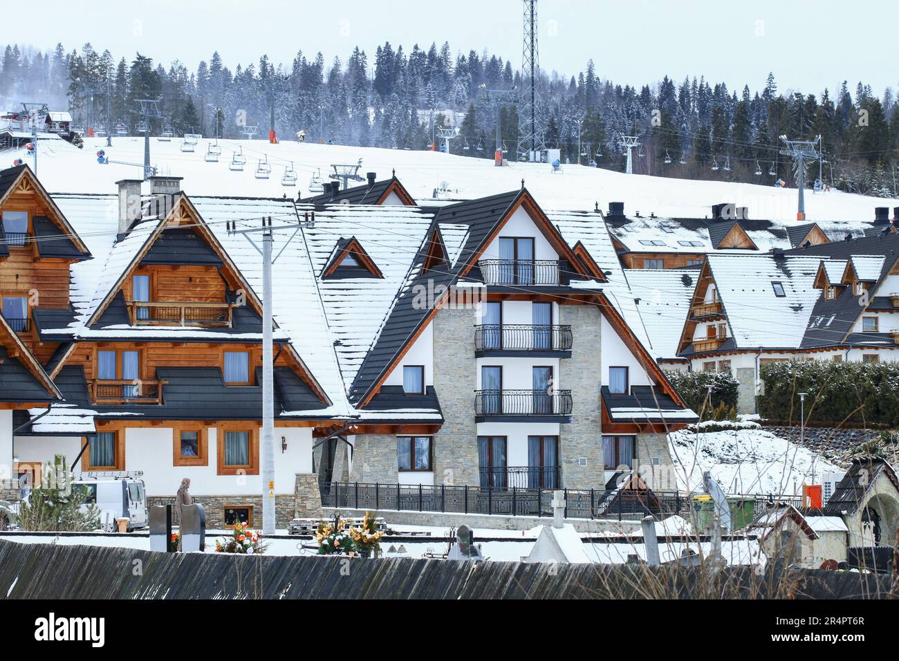 Typical family houses in southern Poland Stock Photo - Alamy