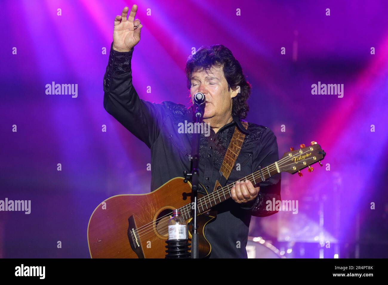 May 27, 2023: Shenandoah lead singer Marty Raybon performs for the ...