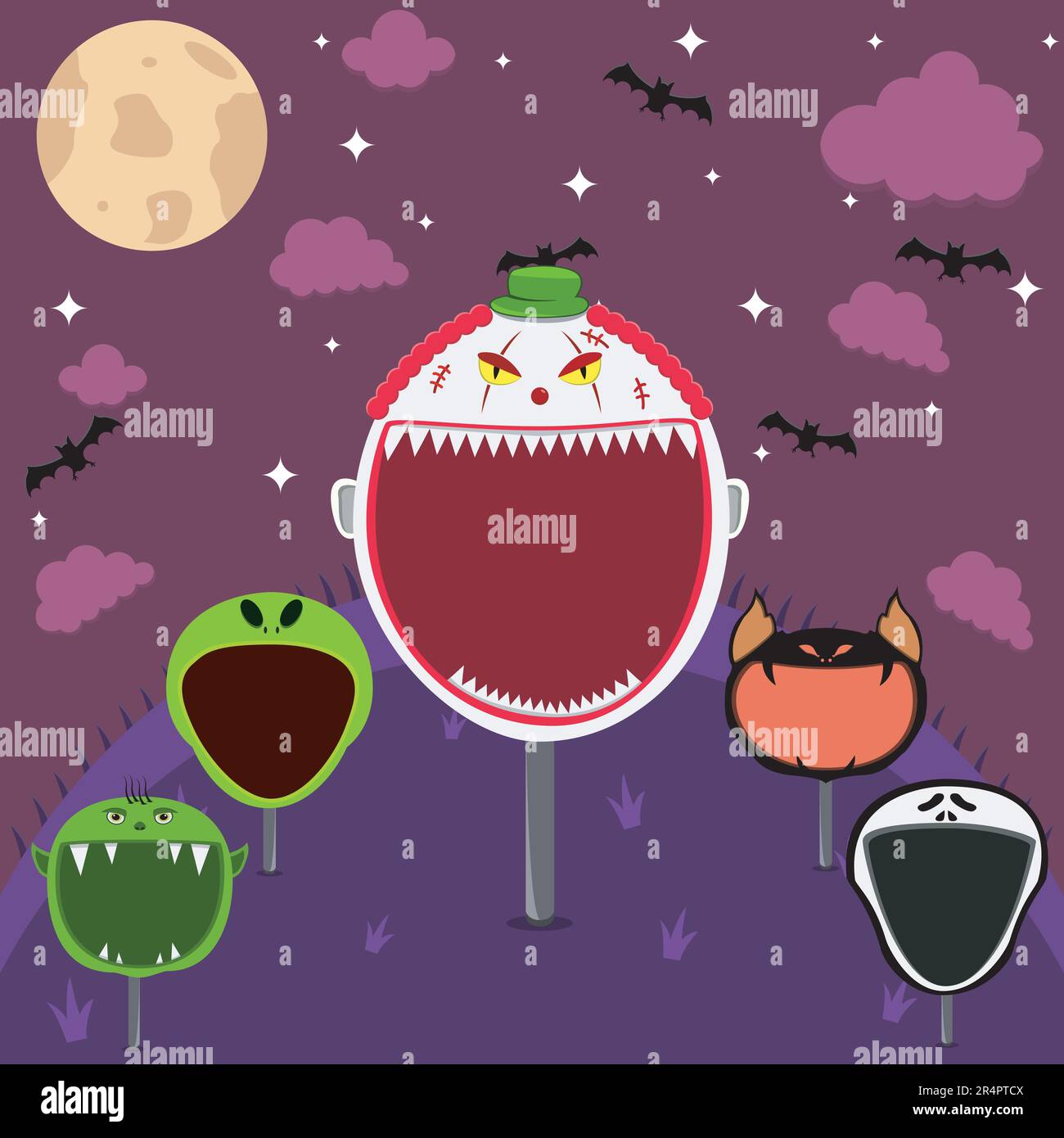 Alien scream Stock Vector Images - Alamy