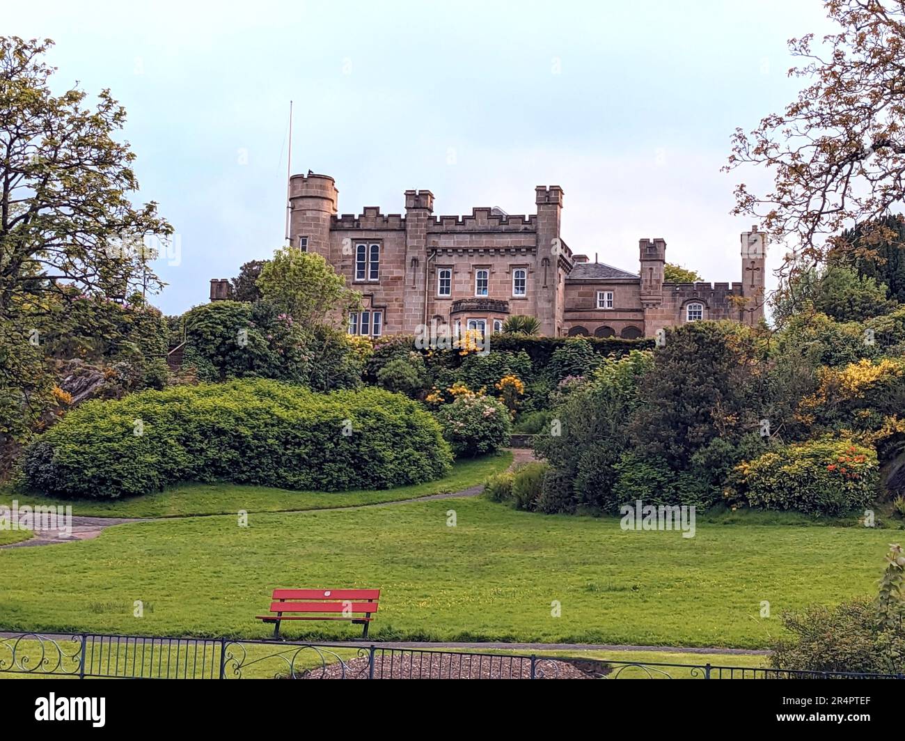 Castle House Museum and Castle Gardens in Dunoon, Scotland Stock Photo ...