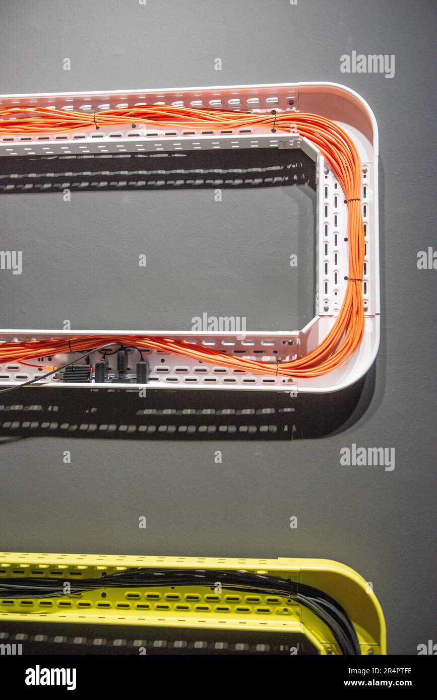 Duct for passing electrical cables Stock Photo - Alamy