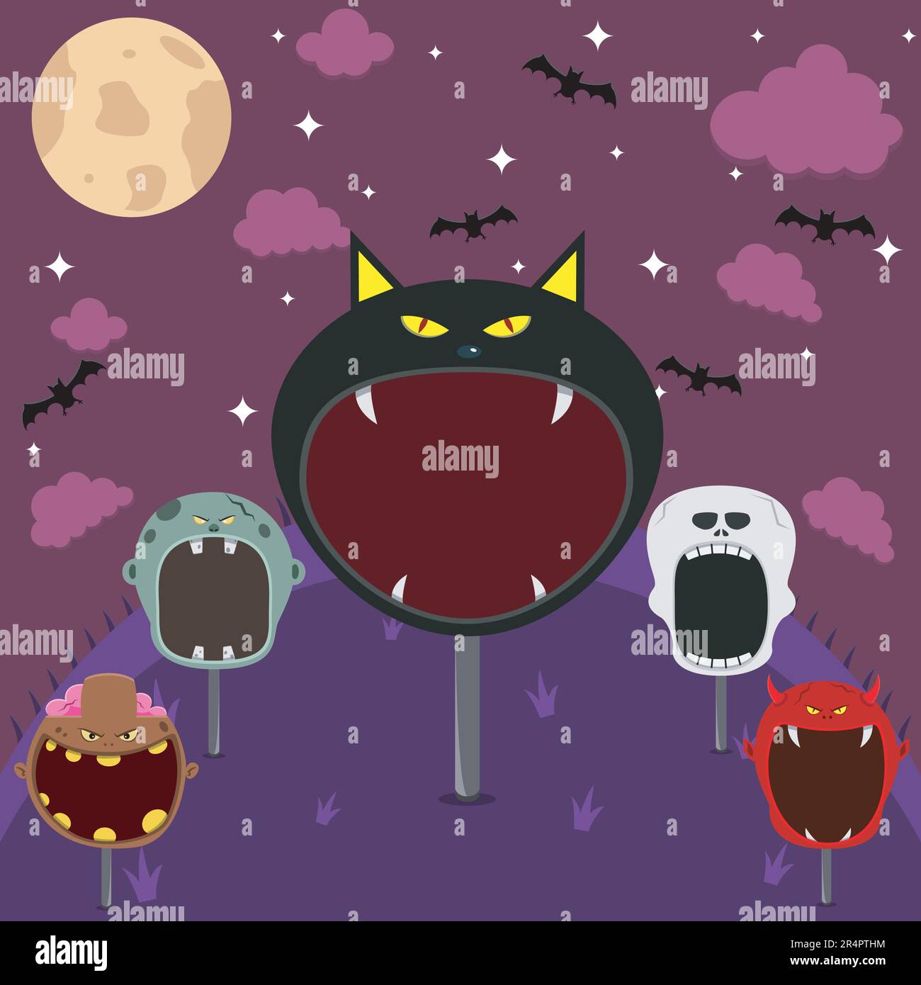Dark grey cat Stock Vector Images - Alamy
