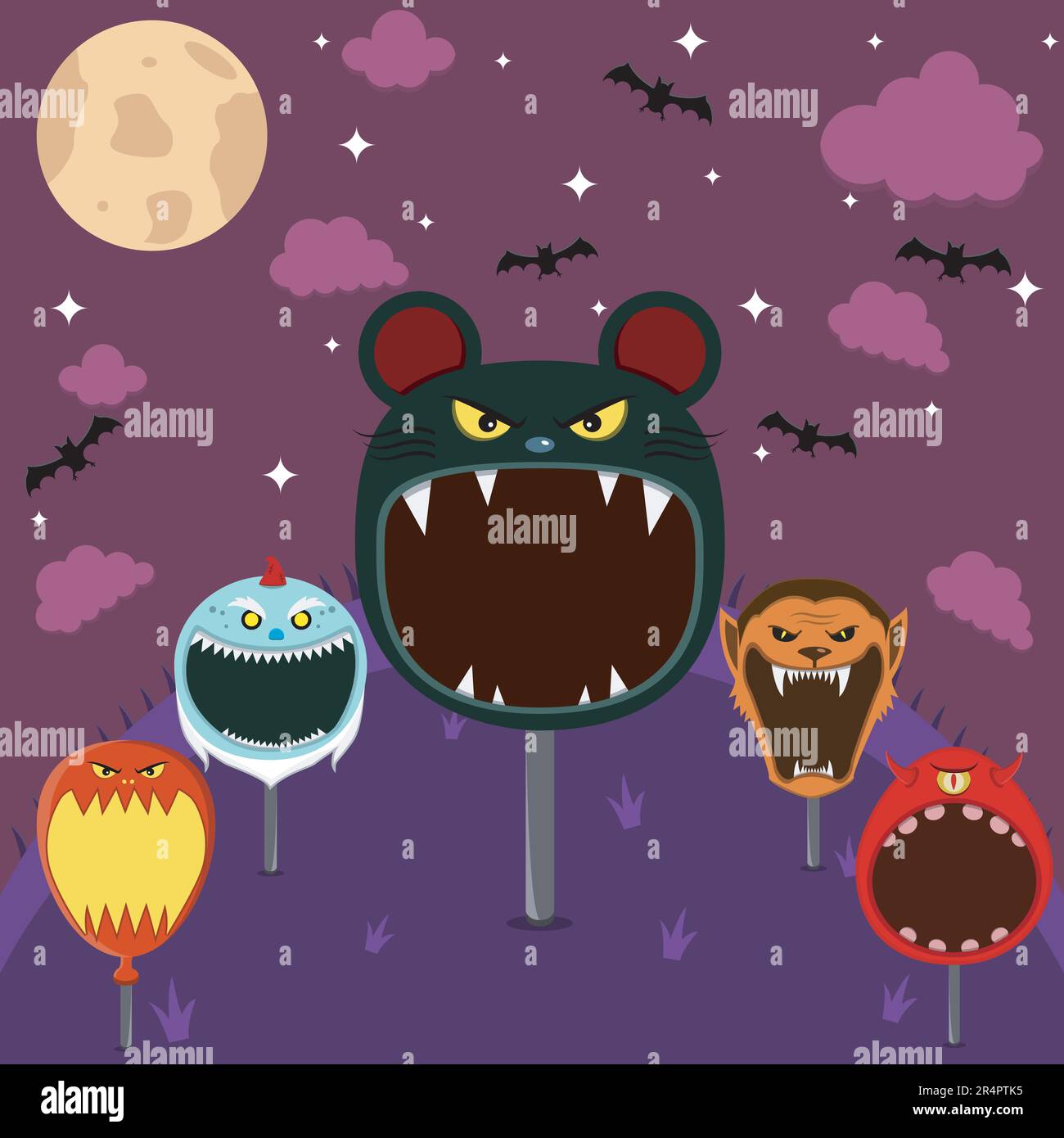 Creepy cartoon hi-res stock photography and images - Alamy