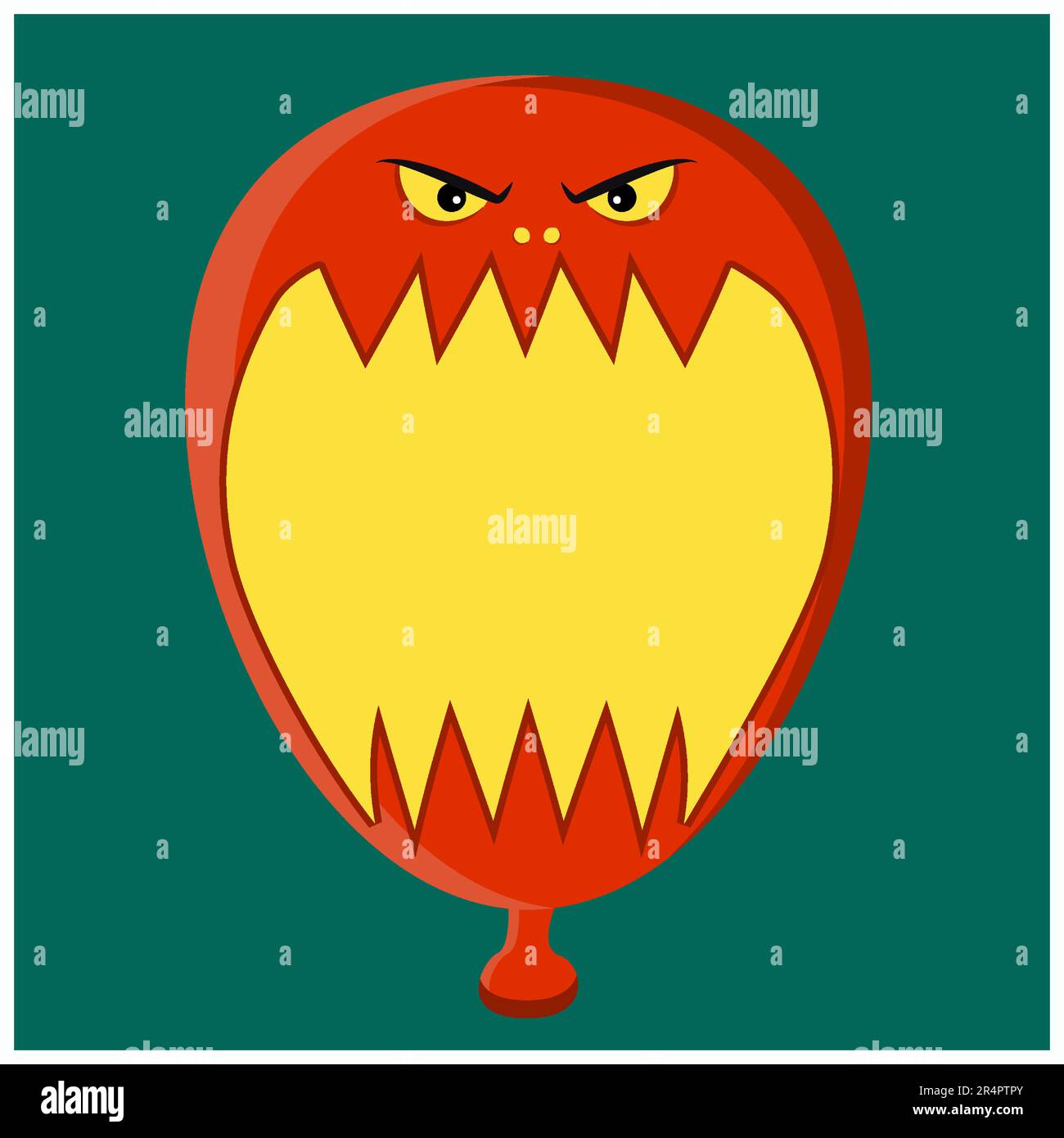 Halloween character design with Big Balloon Character Head and Open ...