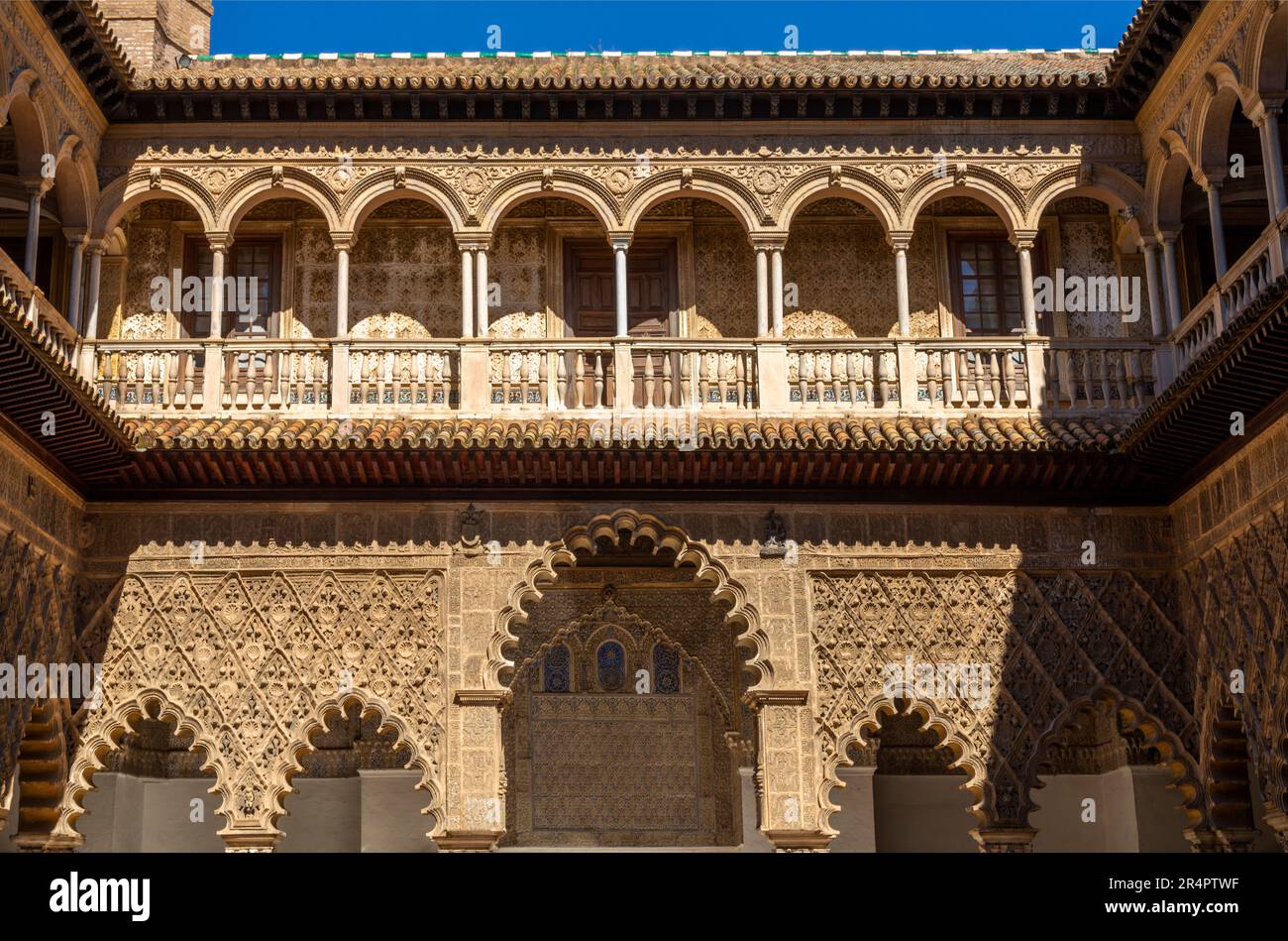 Spain, Andalusia,Seville, The Royal Alcazar of Seville, details of ...