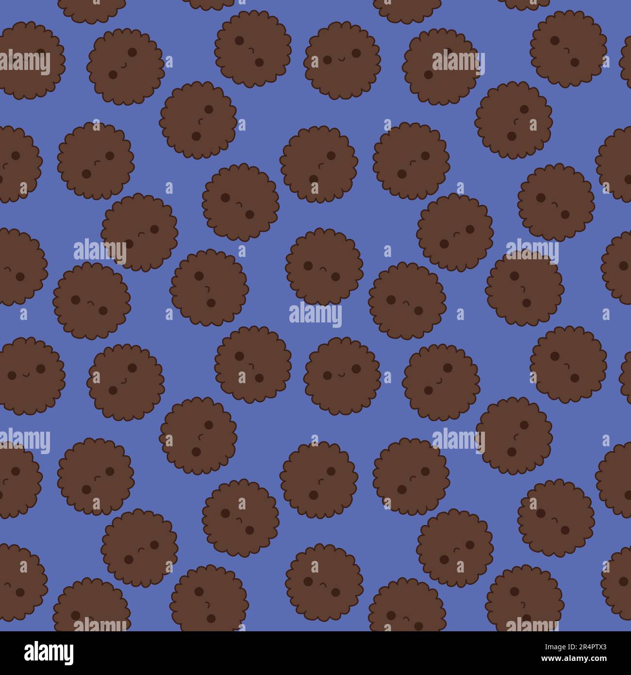 Cartoon kawaii seamless cookie pattern for wallpaper and fabrics and ...