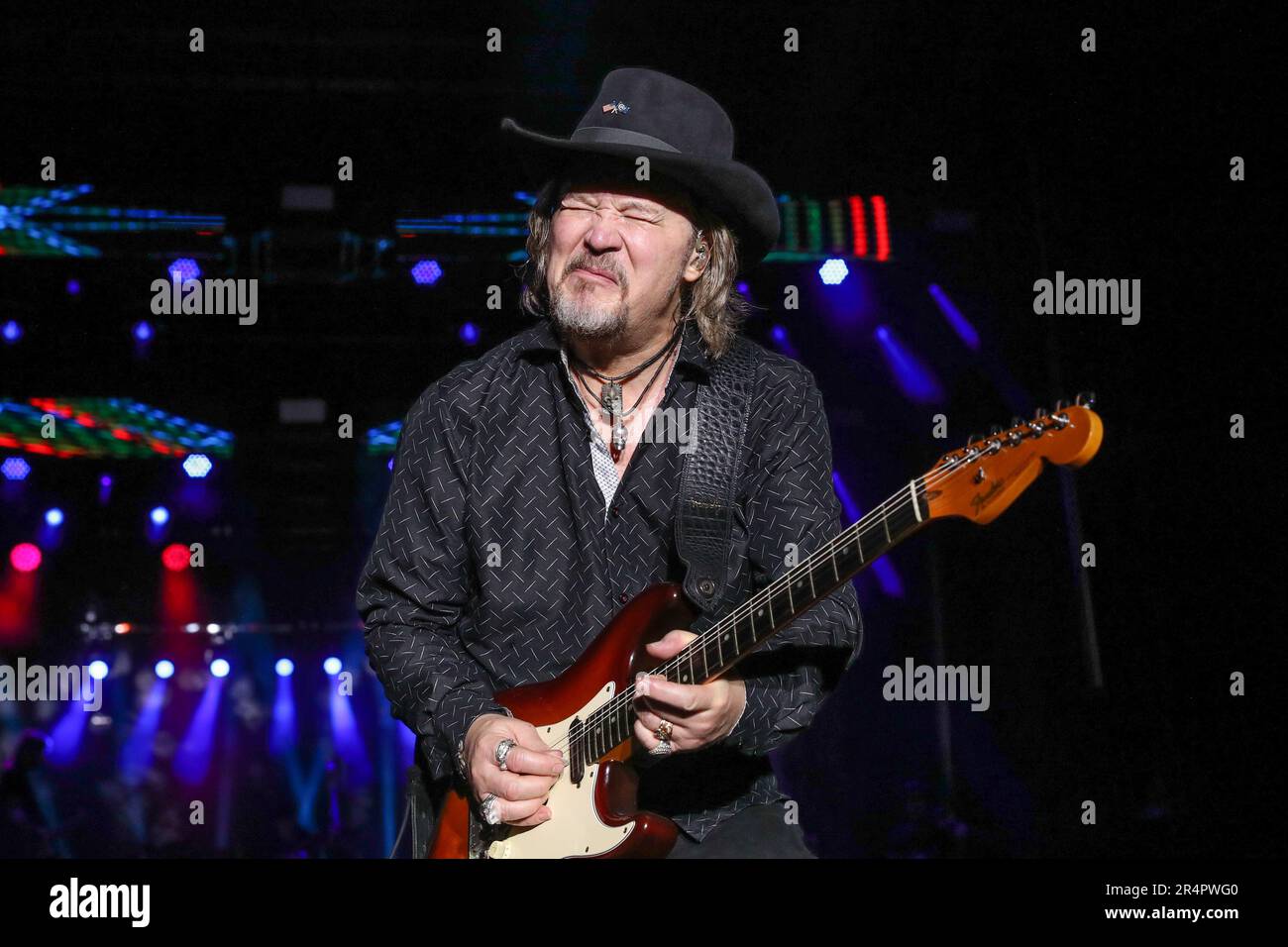 Denham Springs, LA, USA. 27th May, 2023. Travis Tritt performs for the crowd during Day 1 of the ...