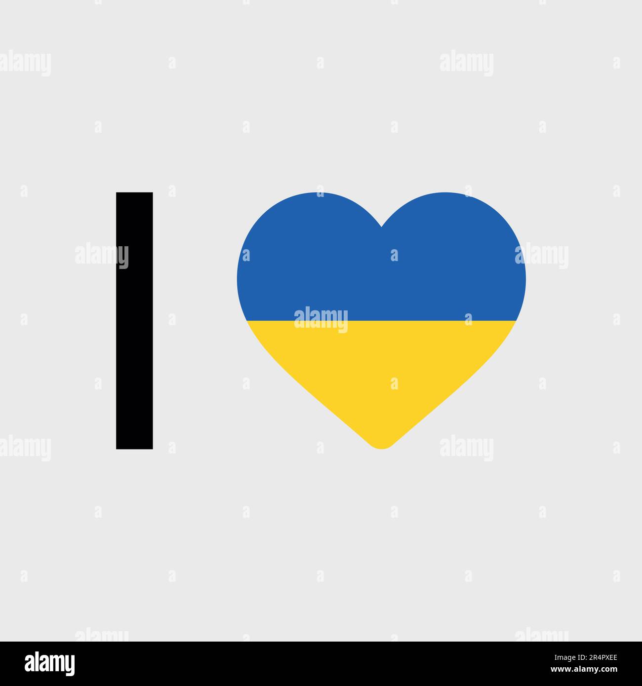 I love Ukraine country flag vector icon illustration Stock Vector Image ...