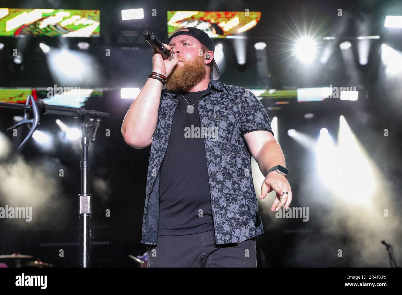 Denham Springs, LA, USA. 28th May, 2023. Tyler Braden performs for the ...