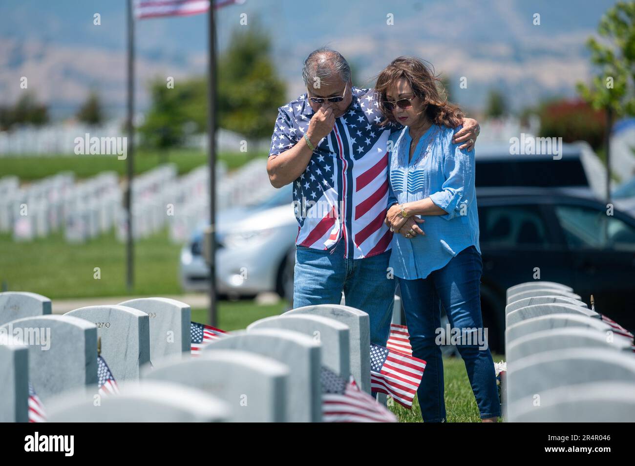 Dixon, CA, USA. 29th May, 2023. U.S. Air Force veteran Jaime Lim and ...