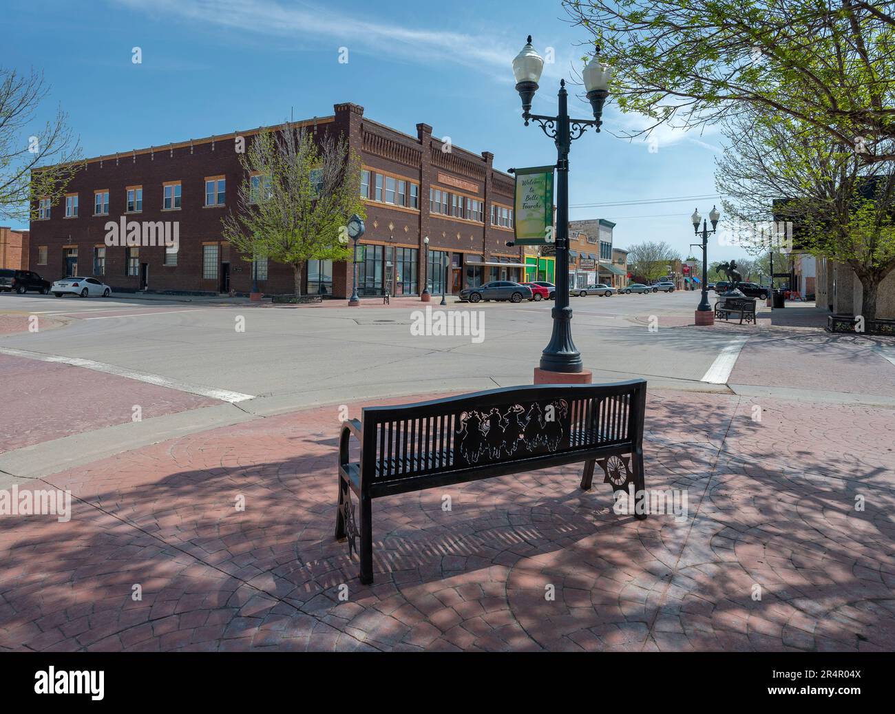 Belle Fourche, South Dakota, USA – May 16, 2023: View of State Street ...
