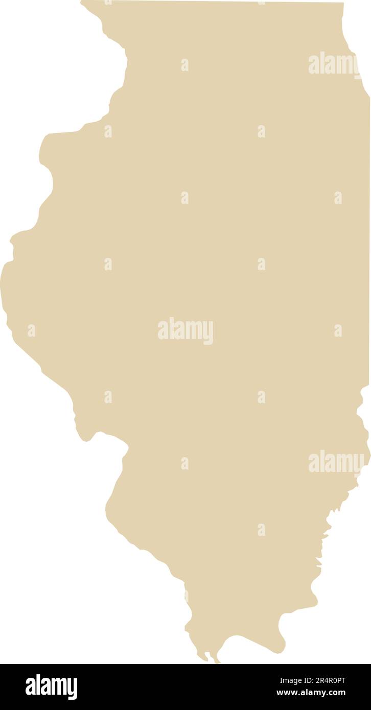 Physical map of illinois Stock Vector Images - Alamy