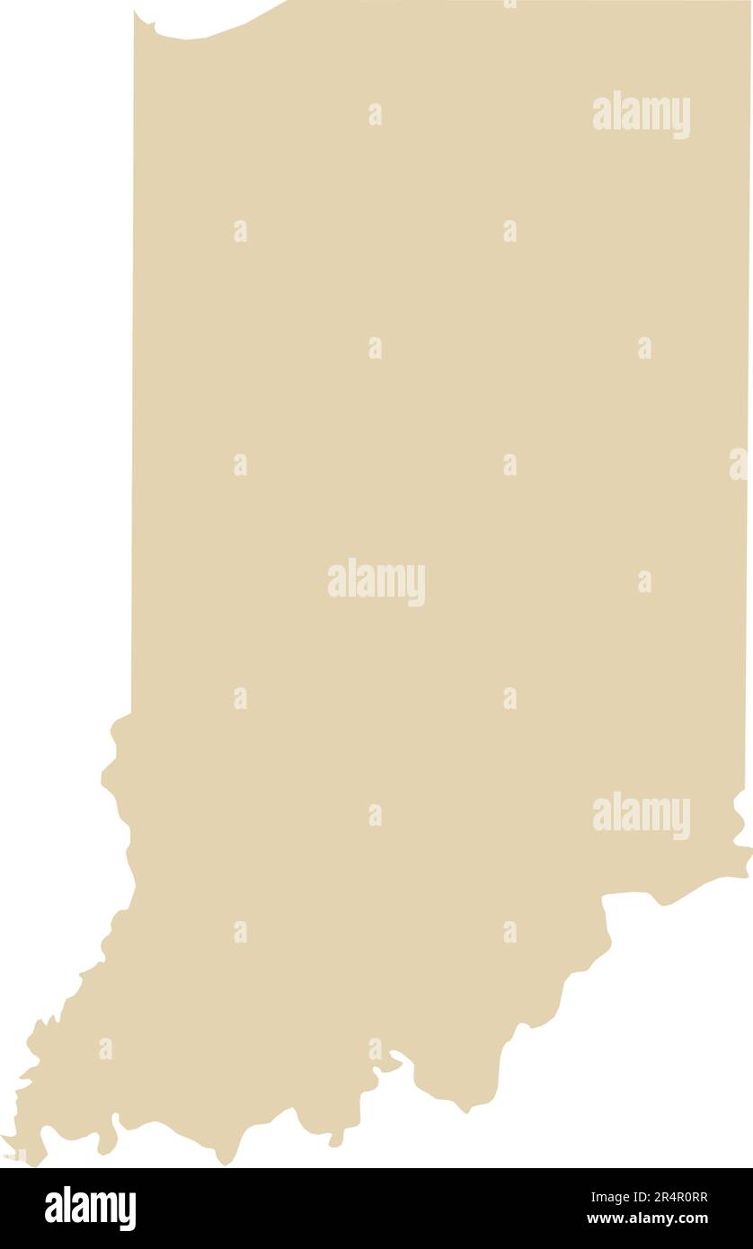 Indiana road map hi-res stock photography and images - Alamy