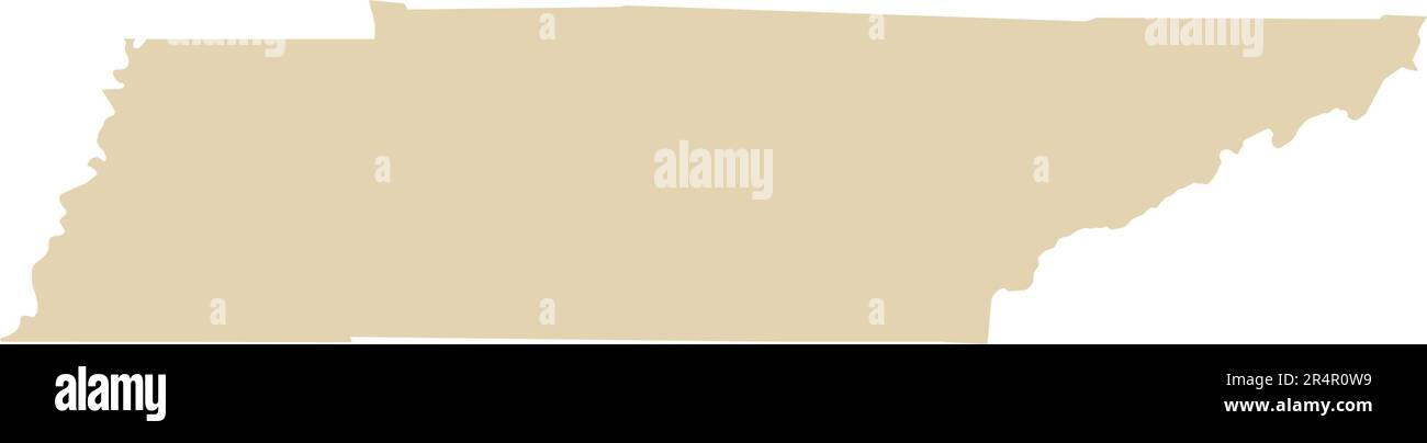 BEIGE CMYK color map of TENNESSEE, USA Stock Vector Image & Art - Alamy