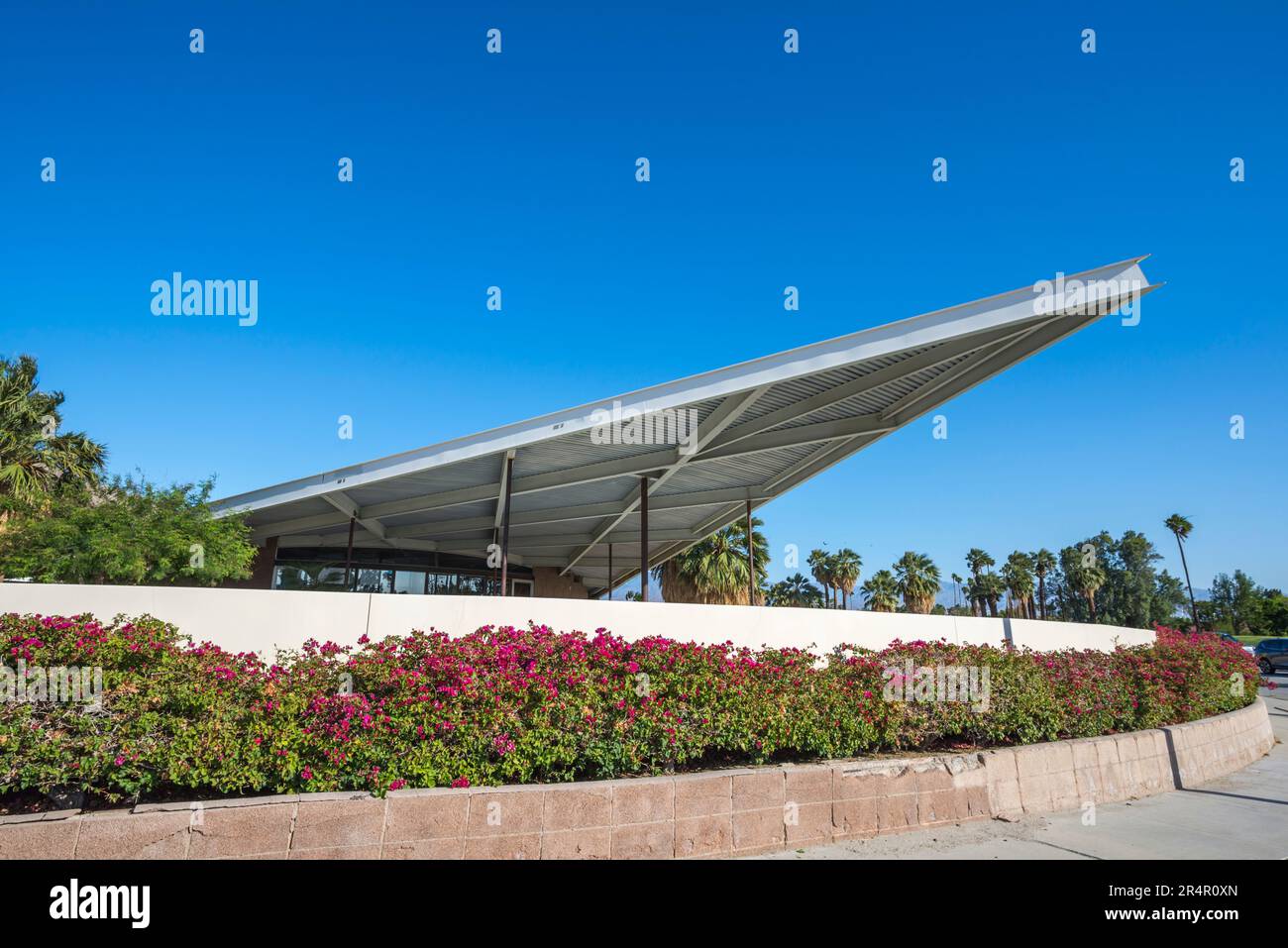The Palm Springs Visitor Center. Palm Springs, California, USA Stock ...