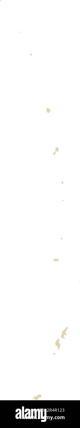 BEIGE CMYK color map of NORTHERN MARIANA ISLANDS, USA Stock Vector ...