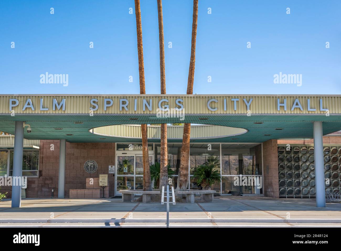 Palm Springs City Hall. Palm Springs, California, USA Stock Photo - Alamy