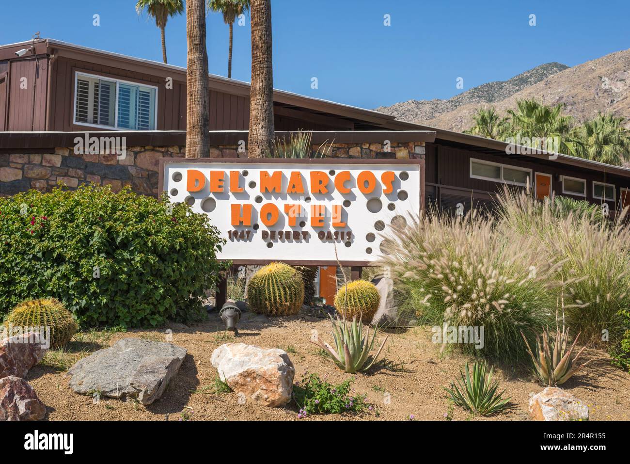 Del Marcos Hotel. Palm Springs, California, USA Stock Photo - Alamy