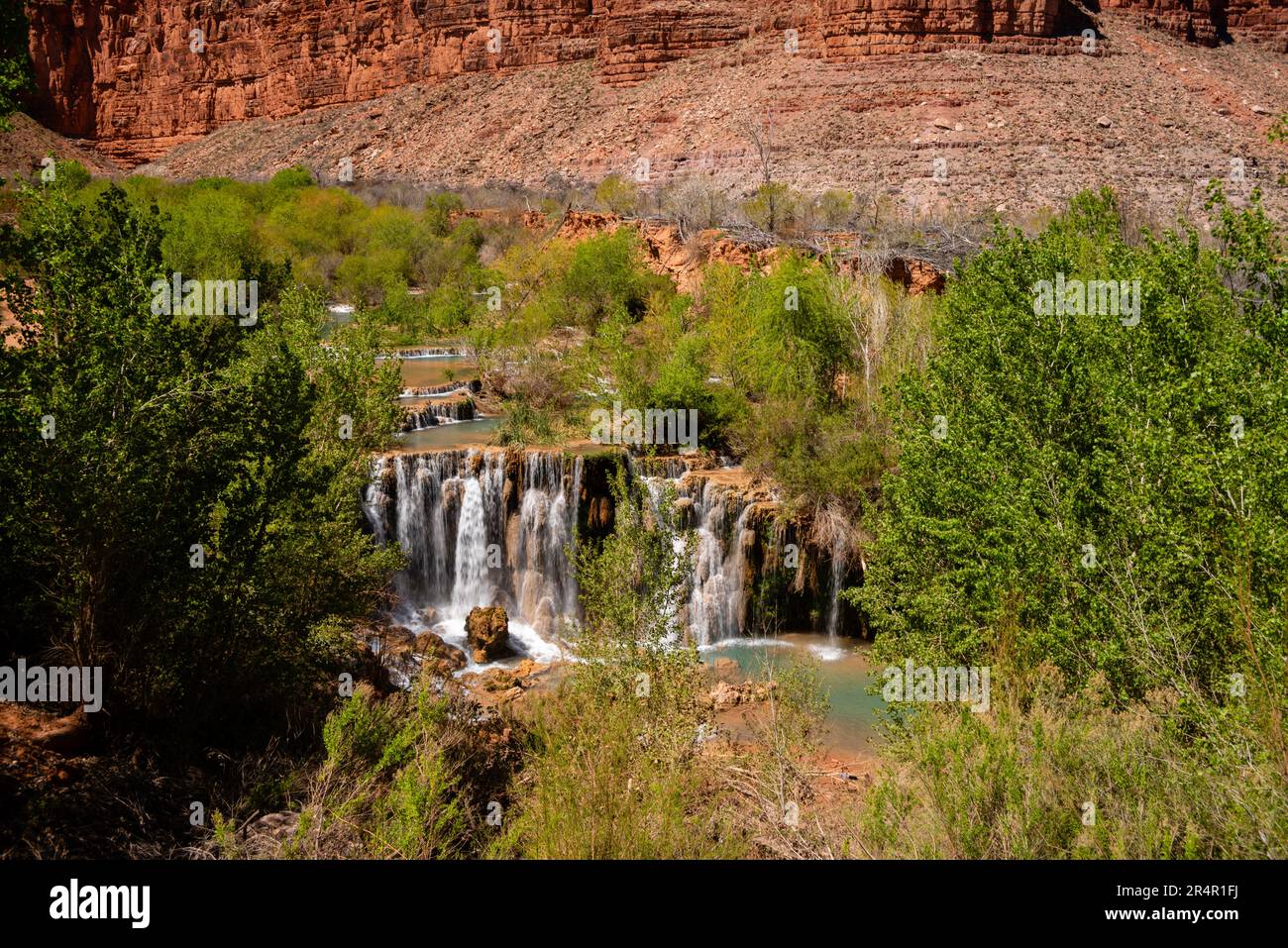 View of Little Navajo Falls. Supai, Arizona, USA Stock Photo - Alamy