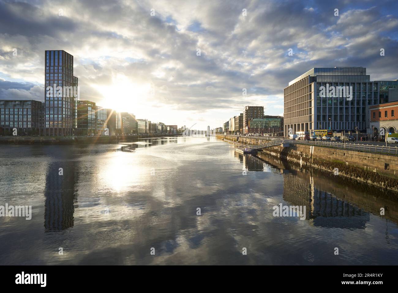 Dublin Docklands, and the river Liffey, Ireland Stock Photo - Alamy