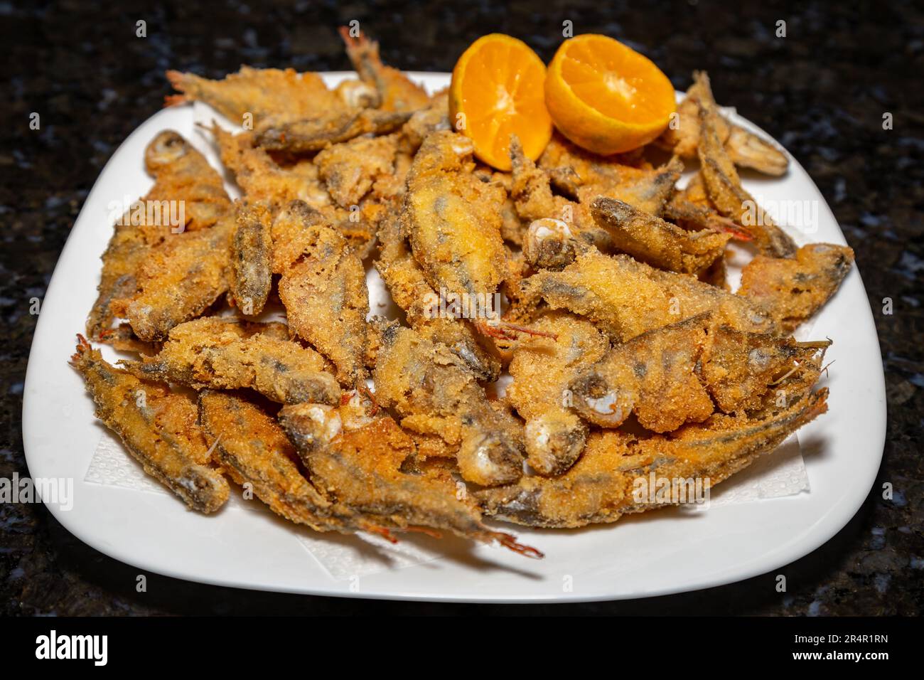 Fried Lambari do Rabo Vermelho (Astyanax bimaculatus) typical Brazilian ...