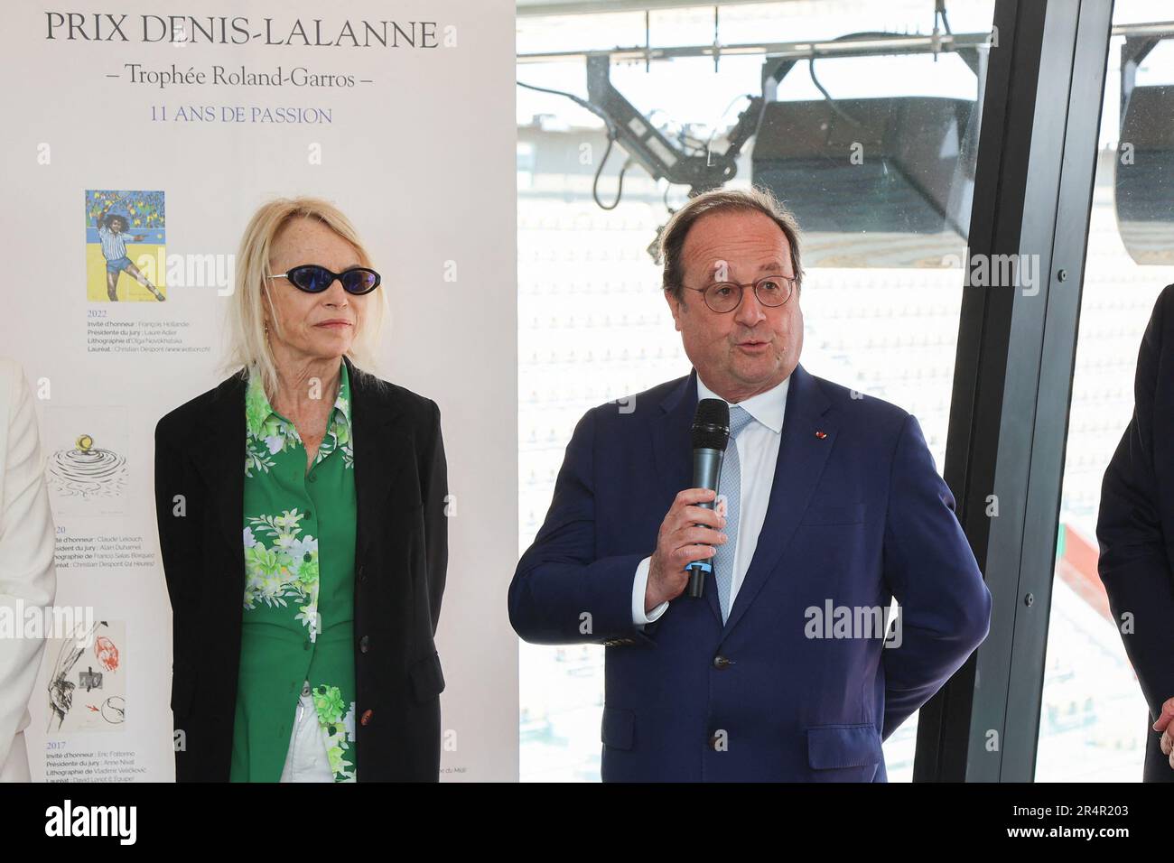 Paris, France. 29th May, 2023. Laure Adler, Francois Hollande attends ...